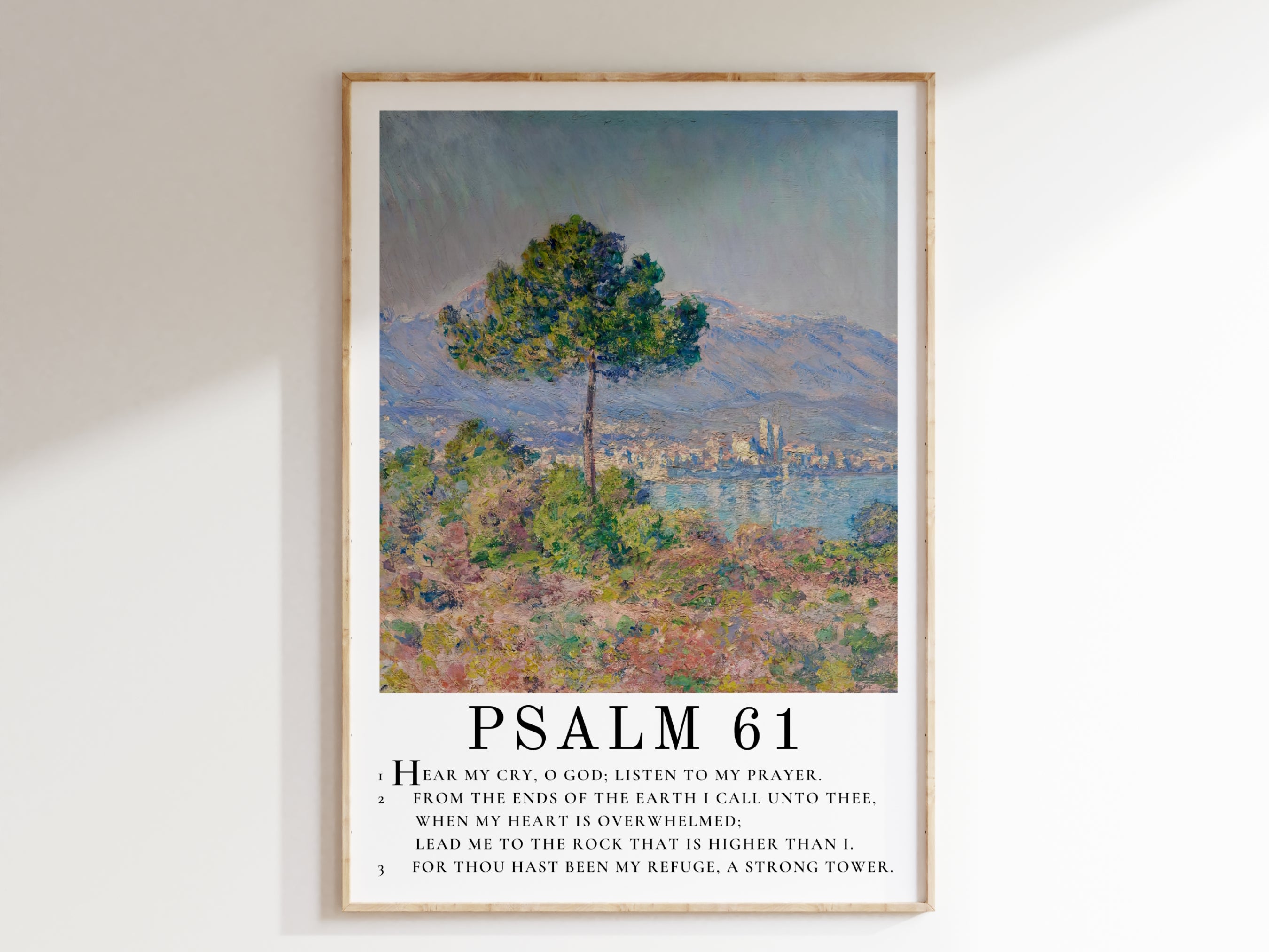 Lead Me to The Rock - Psalm 61 | Claude Monet Art with Psalm Scripture ...