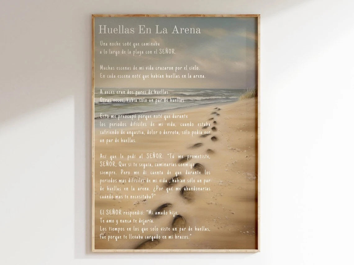 Huellas En La Arena - En Español | Spanish Version of Footprints In Th ...